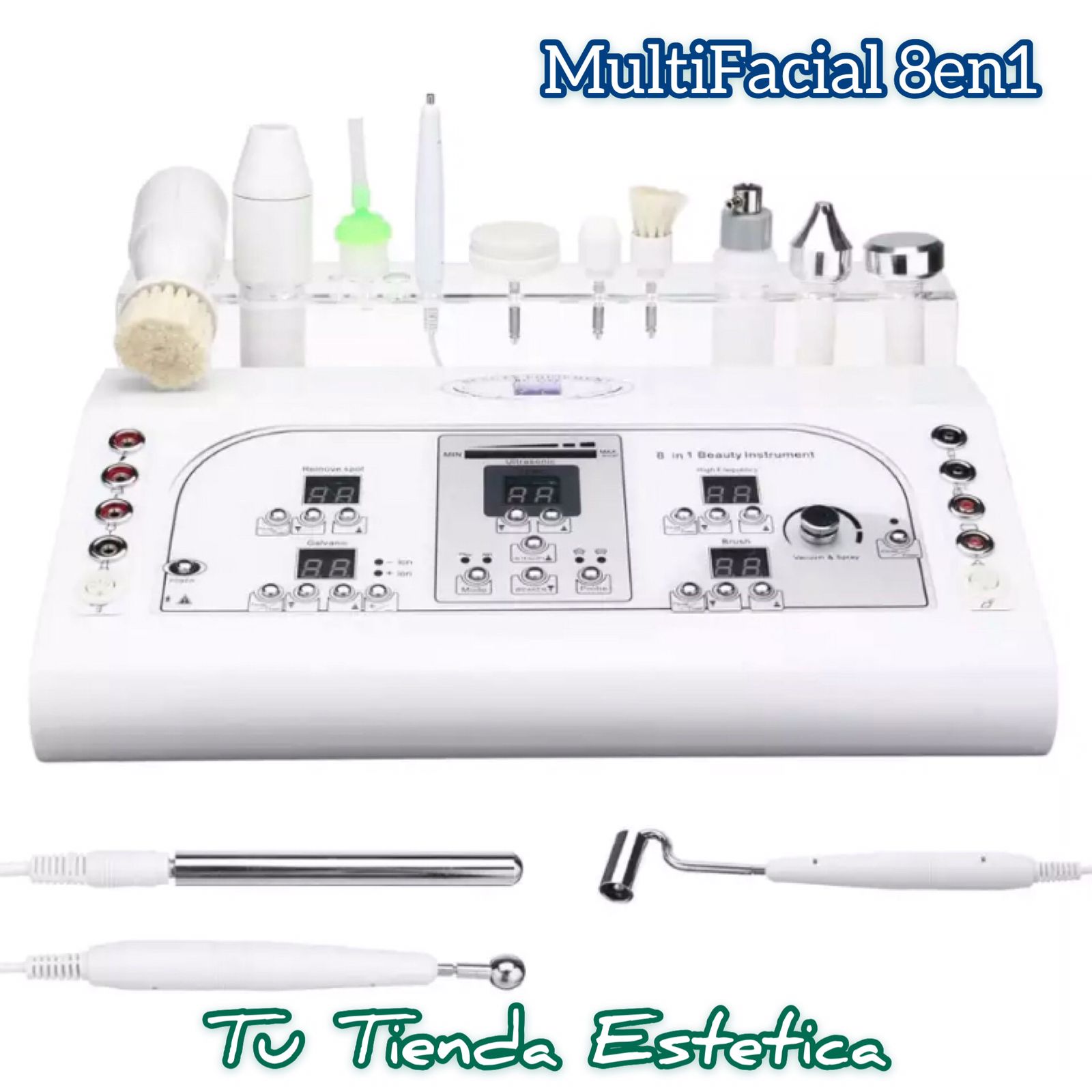 MULTIFUNCIONAL FACIAL 8 EN 1 CON INVIMA - Tu Tienda Estética
